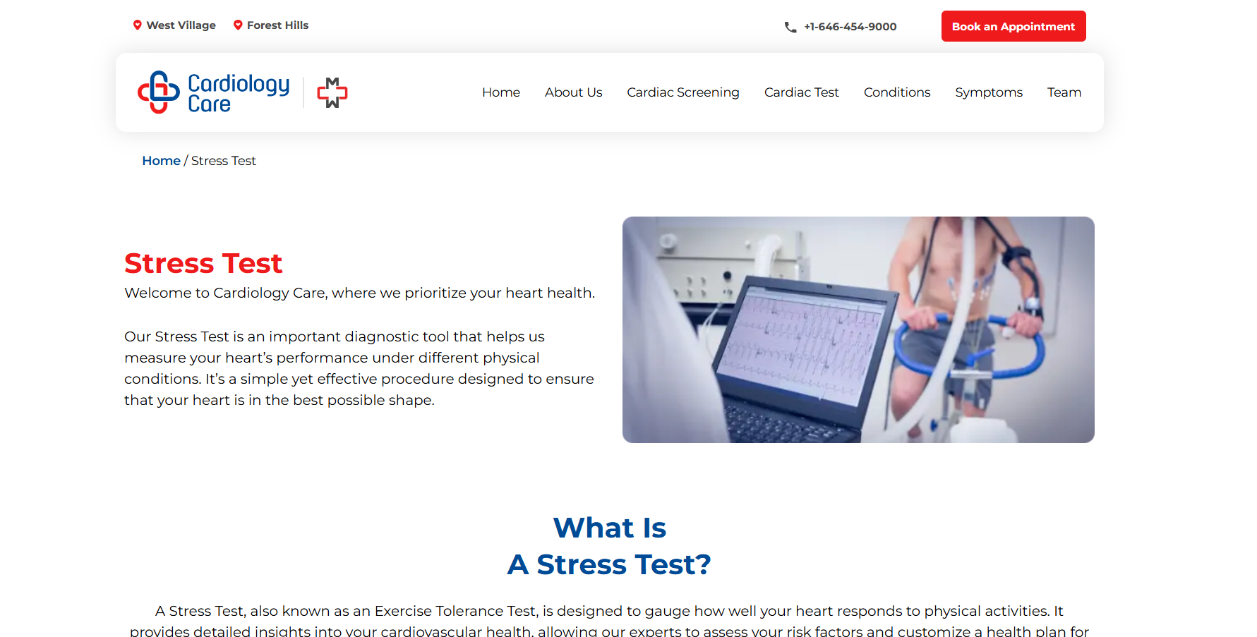 Cardiac Stress Test in Manhattan, NYC | Heart Stress Test
