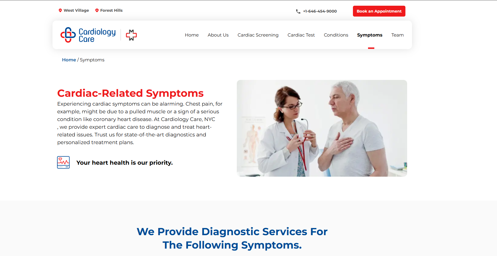 Heart Symptoms We Treat at Cardiology Care, NYC