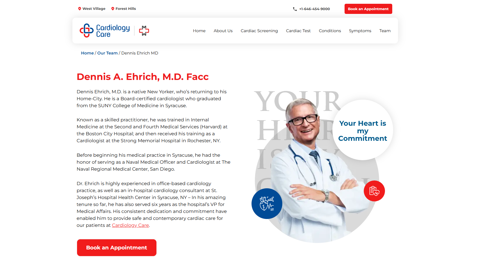 Dr. Dennis A. Ehrich, M.D. FACC. | Best Cardiologist In NYC