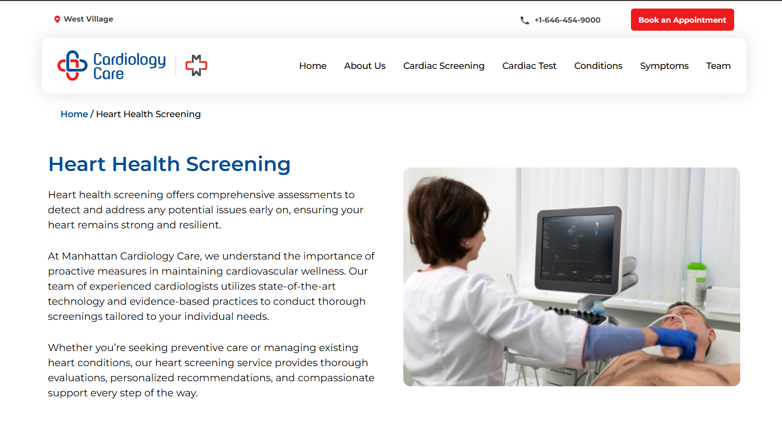 Heart Health Screening | Manhattan Cardiology Care